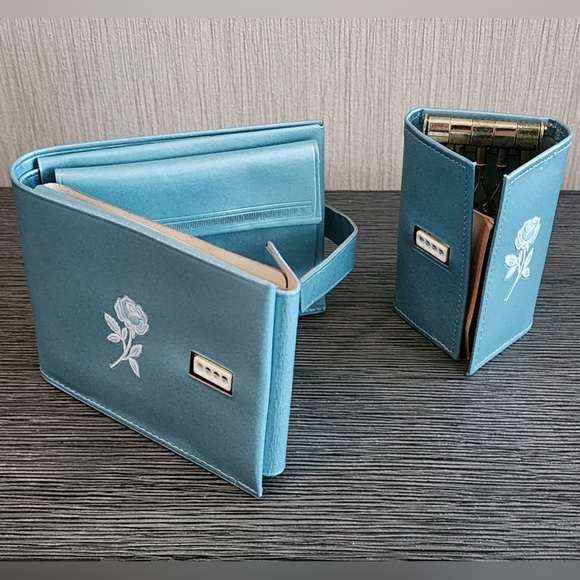 Rolfs | Bags | Vintage Rolfs Leather Bifold Wallet Matching Trifold Key ...